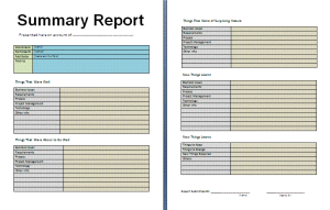 Free Summary Report Template | Free Report Templates