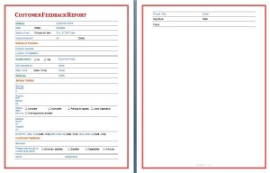 Sample Customer Feedback Report Template | Free Report Templates