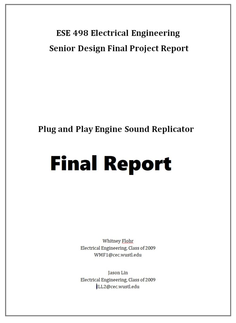 Final Report Template | Free Report Templates